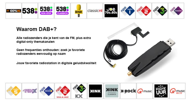 DAB+ uitbreidingsmodule voor Android navigatiesystemen inclusief dab+ ...