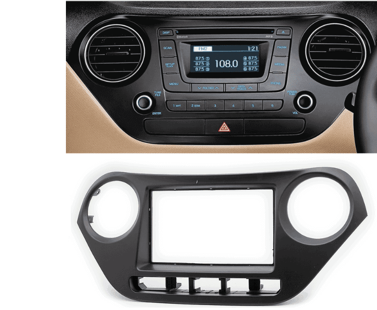 2-din inbouwframe / paneel HYUNDAI i-10 2013-2016 (Left wheel) - Audiovolt