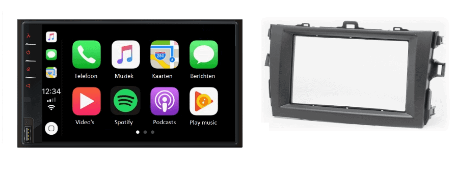 Toyota Corolla 2001-2006 Apple Carplay & Android auto autoradio ...