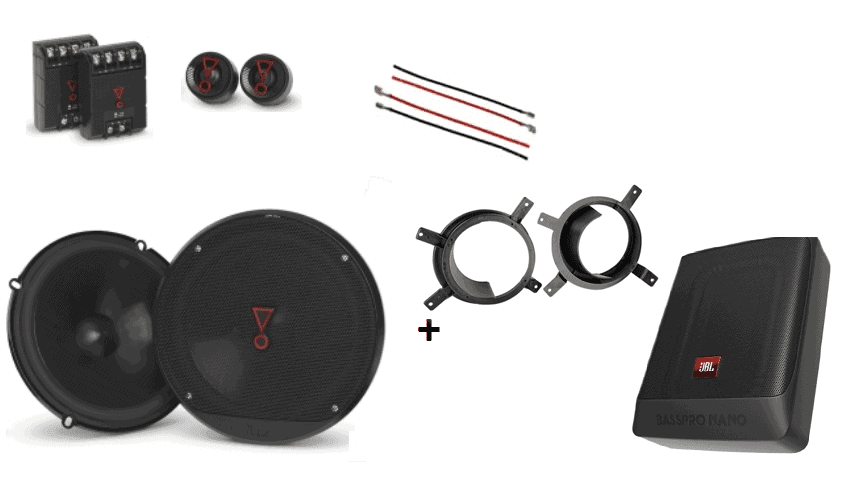JBL Volvo XC70 voordeur speakers + Subwoofer 200Watt 250W / 50Watt RMS ...