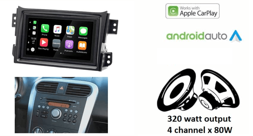 DAB+ Wireless Apple Carplay & Android Opel Agila Suzuki Splash