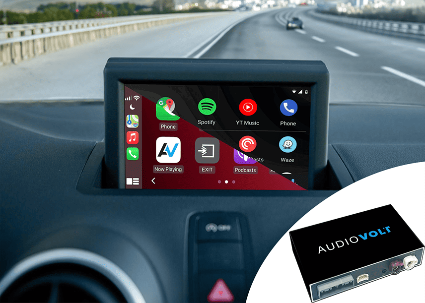 Audi A1 draadloos Carplay en Android auto interface