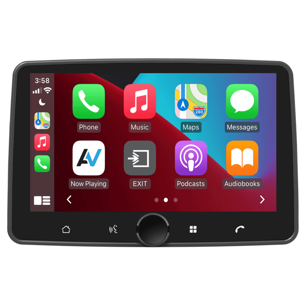 1-din DAB+ navigatiesysteem CarPlay en Android Auto