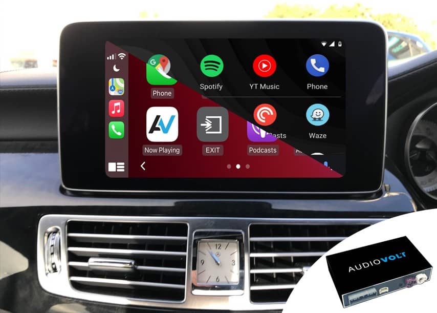 Mercedes E klasse W212 C207 A207 Draadloos Carplay en Android