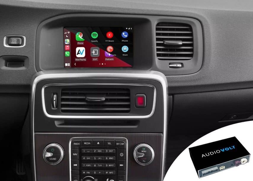 Volvo V60 2015-2018 draadloos Carplay en Android auto interface