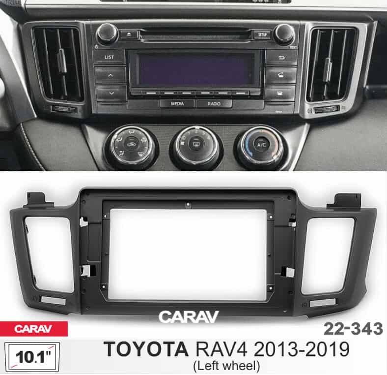 Los 10.1-inch frame geschikt voor de TOYOTA RAV4 2013-2019 - Audiovolt