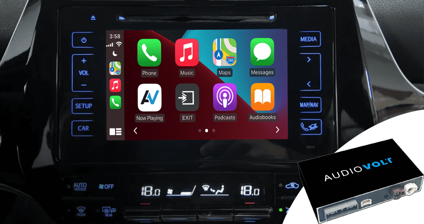 Toyota Prius draadloos Carplay en Android Auto 2016-2019